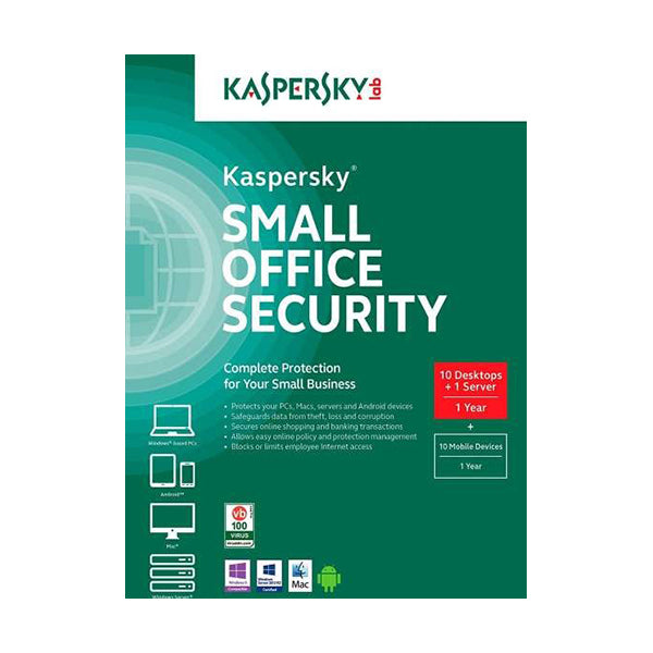 Kaspersky Small Office Security 10 Desktop + 1 Server Price in Lebanon – Mobileleb