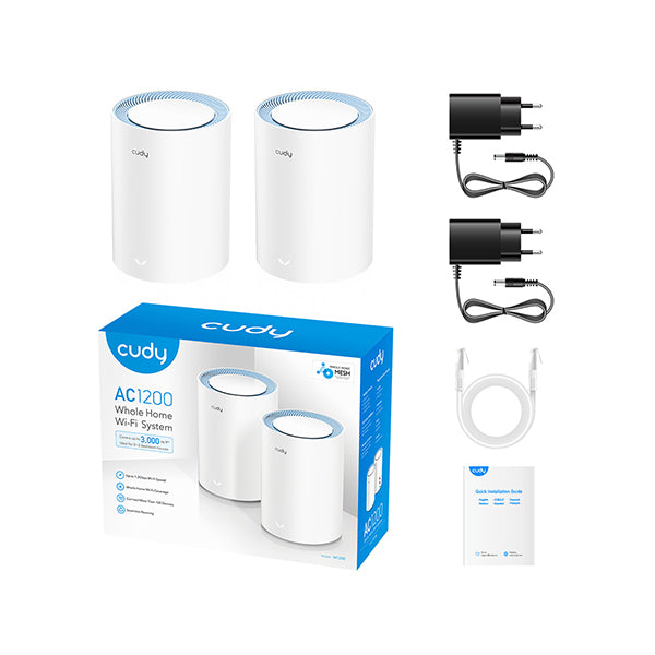 Cudy, AC1200 Dual Band Wi-Fi Mesh System 2-pack M1200 Price in Lebanon ...