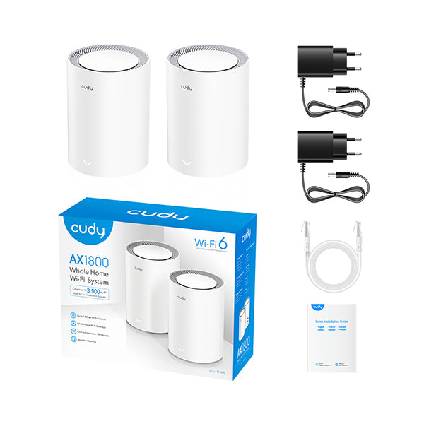 Cudy AX1800 Whole WiFi System, 2-pack M1800 Price in Lebanon – Mobileleb