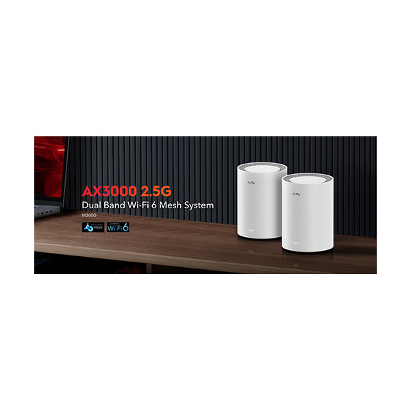 Cudy, Wi-Fi 6 Mesh System, AX3000, 2 pack - M3000-W Price in Lebanon ...