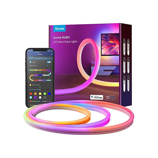 Govee RGBIC Neon Rope Light LED Strip Lights Music Sync Price Lebanon – Mobileleb