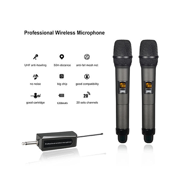 Sheir UHF Dual Channel Wireless Microphones W15 Price in Lebanon ...