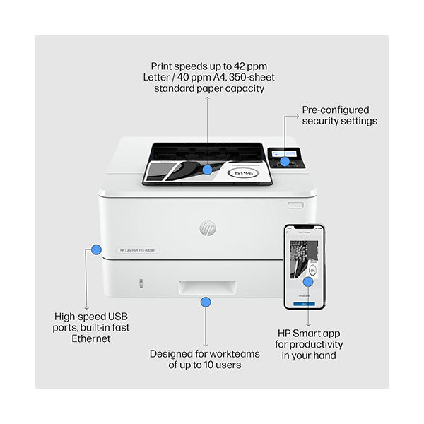 HP, LaserJet Pro 400 Printer - M4003N Price in Lebanon – Mobileleb