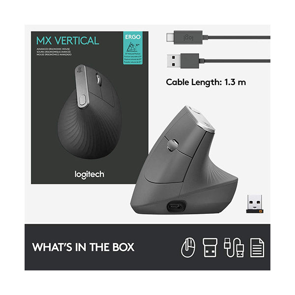 Logitech Wireless Mouse MX Vertical Advanced 910-005447 Price Lebanon – Mobileleb