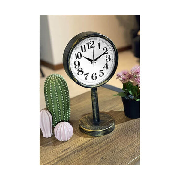 Metal Table Clock Modern Clock Stylish - 15571 Price in Lebanon – Mobileleb