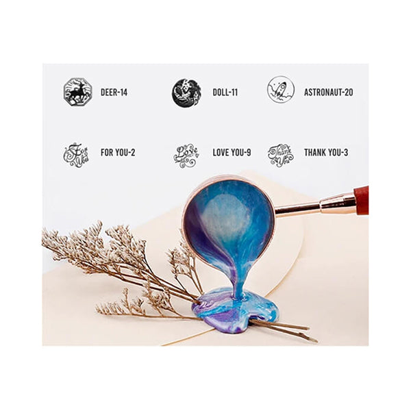 Classic Wax Stamps Kit with Wooden Handle and Wax Price in Lebanon ...