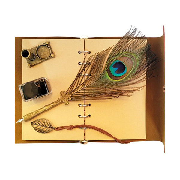 Luxury Feather Pen with Notebook - 16016 Price in Lebanon – Mobileleb