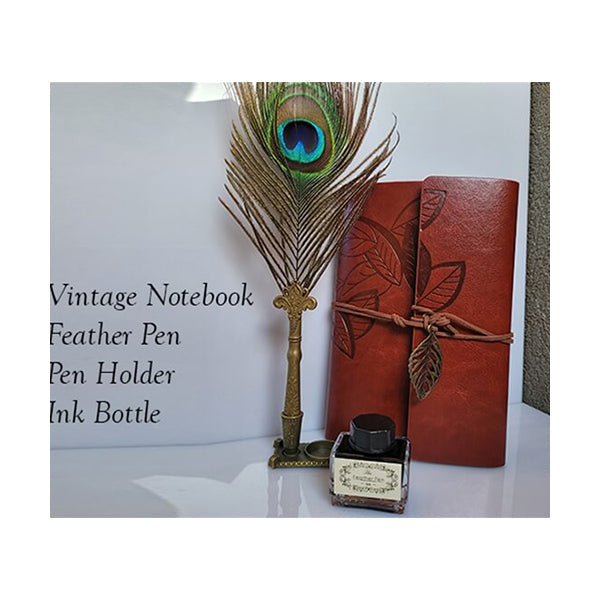 Luxury Feather Pen with Notebook - 16016 Price in Lebanon – Mobileleb