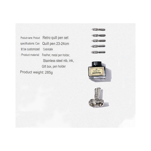 Retro Pen Set, Feather, Stello - 15702 Price in Lebanon – Mobileleb