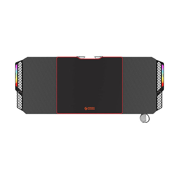 Porodo Gaming E-Sports Gaming Desk , PDX513-BK Price In Lebanon – Mobileleb
