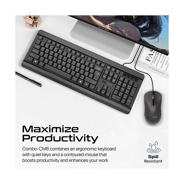 Promate Combo-CM6, Quiet Keys Keyboard and Mouse Price in Lebanon – Mobileleb