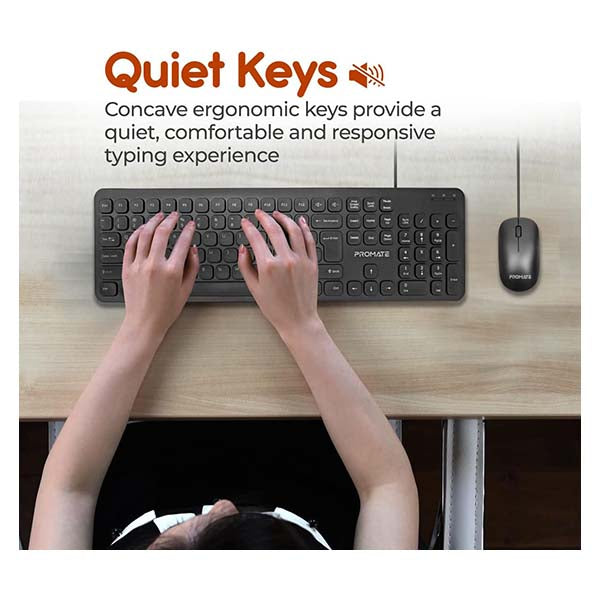 Promate Combo-KM2 Quiet Key Compact Keyboard & Mouse Price in Lebanon ...