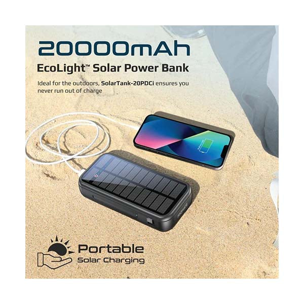 PromateSolarTank-20PDCi 20000mAh Solar Power Bank Price in Lebanon ...