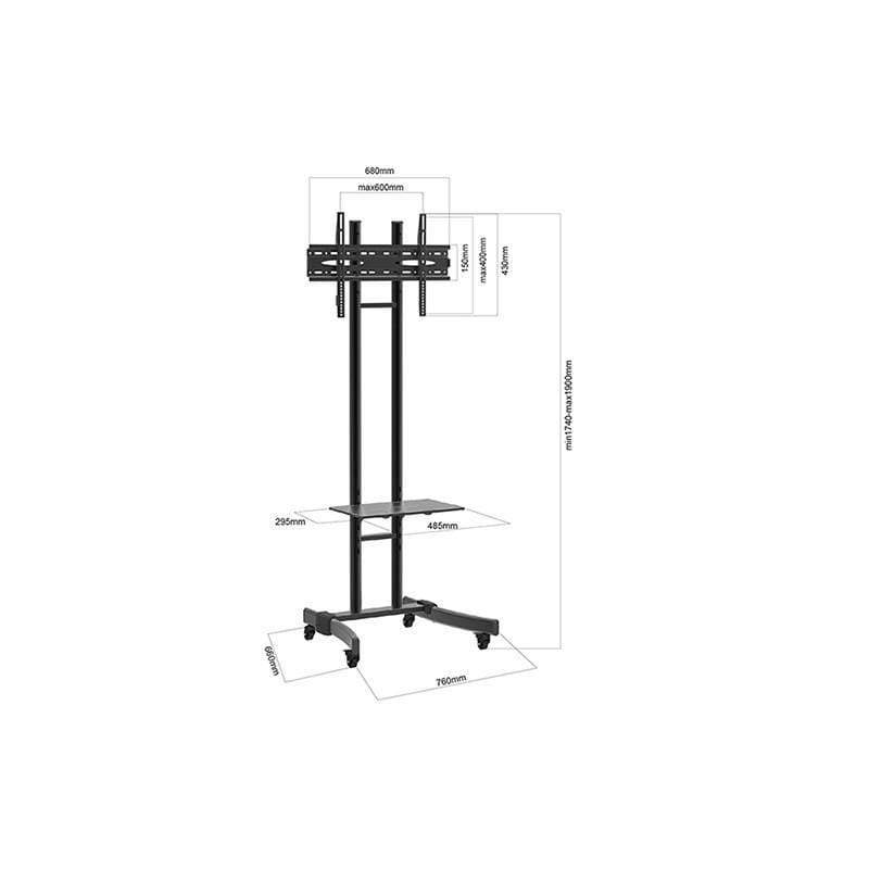 Conqueror Moving Floor Stand with Shelf TV 30-55 HFL3 Price Lebanon ...