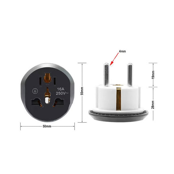 Universal EU Converter EU Travel Adapter Best Price in Lebanon – Mobileleb