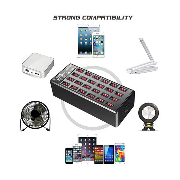 100w 24 Ports USB Fast Charging Station Best Price In Lebanon – Mobileleb